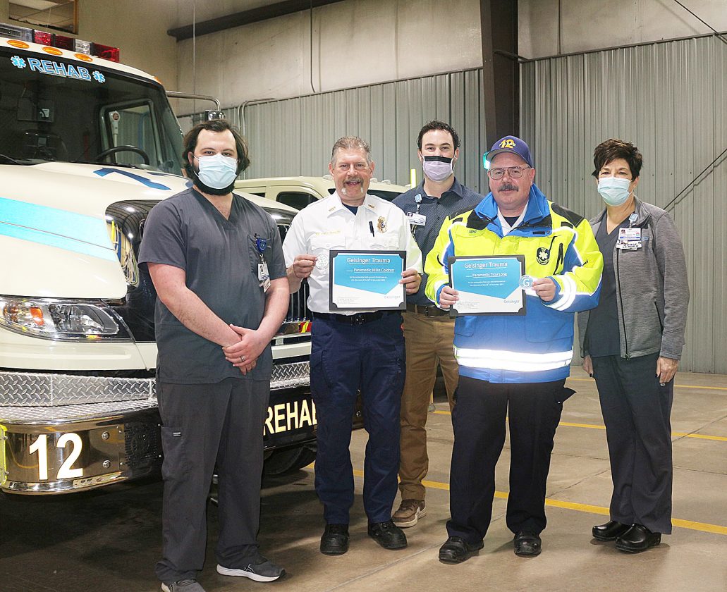 Paramedics honored | News, Sports, Jobs - The Sentinel